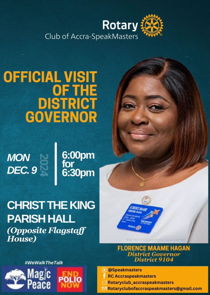 Official Visit of the District Governor – Christ the King Parish Hall ...
